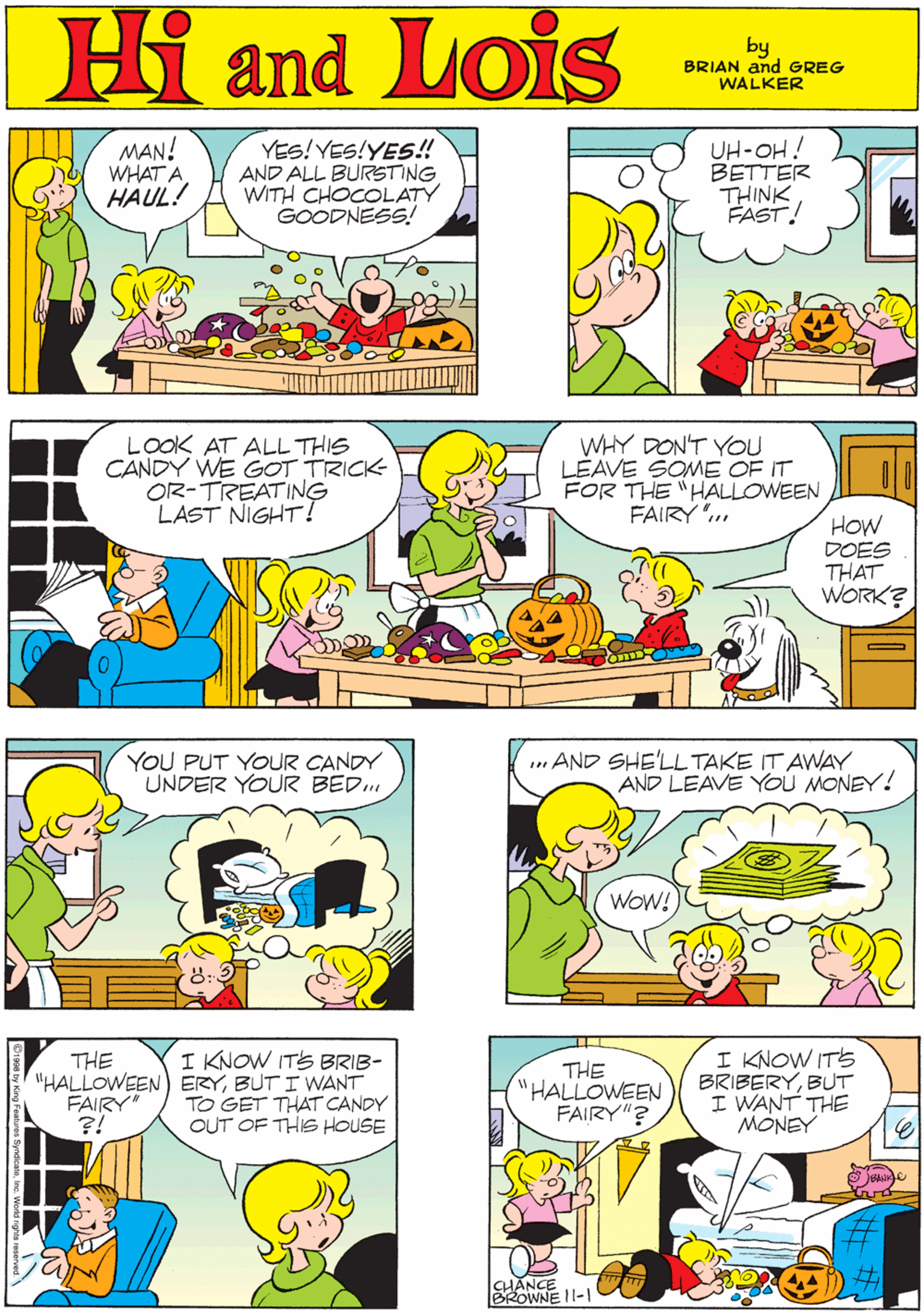 Hi and Lois Comic Strip 1998-11-01 | Comics Kingdom