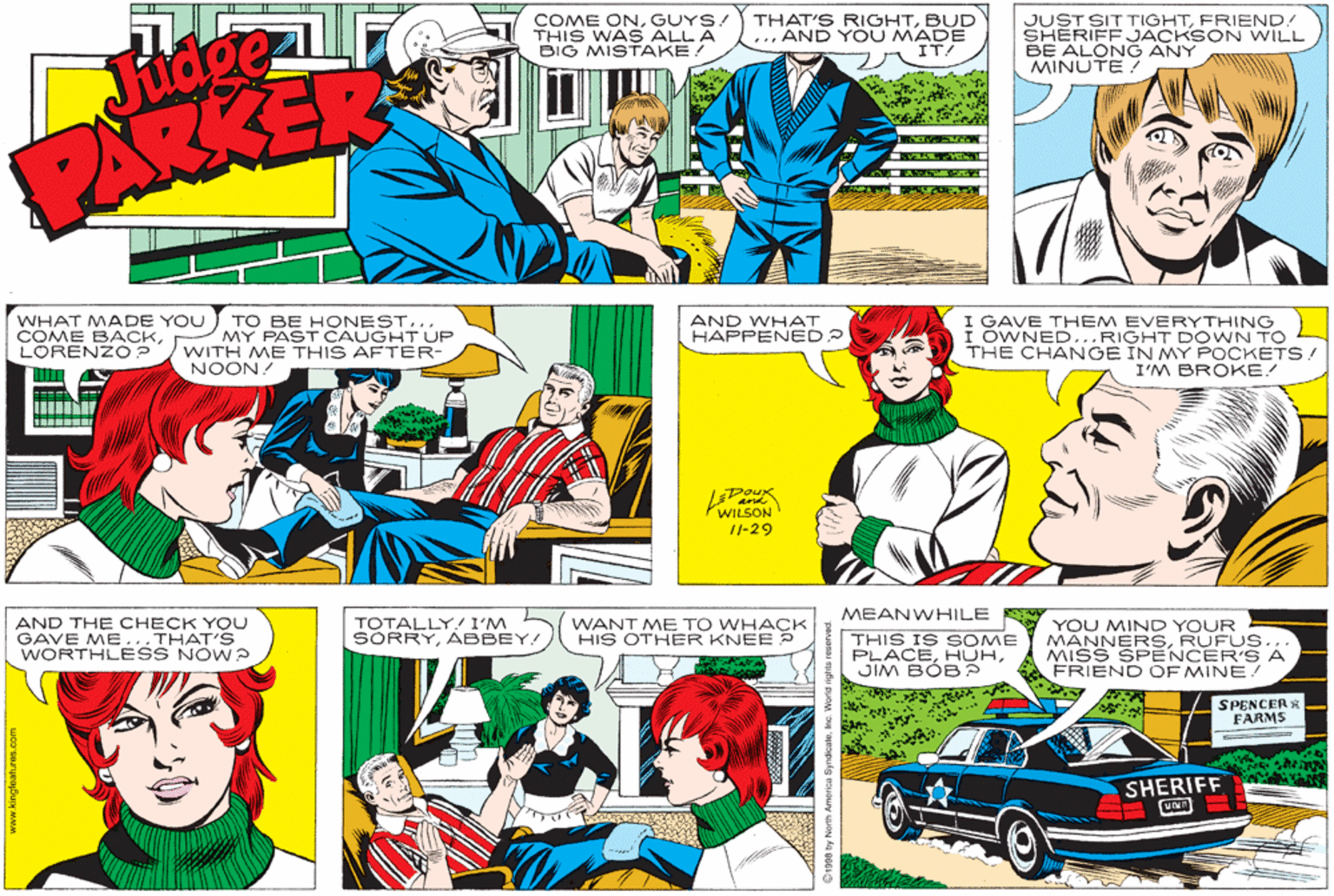 Judge Parker Comic Strip 1998-11-29 | Comics Kingdom