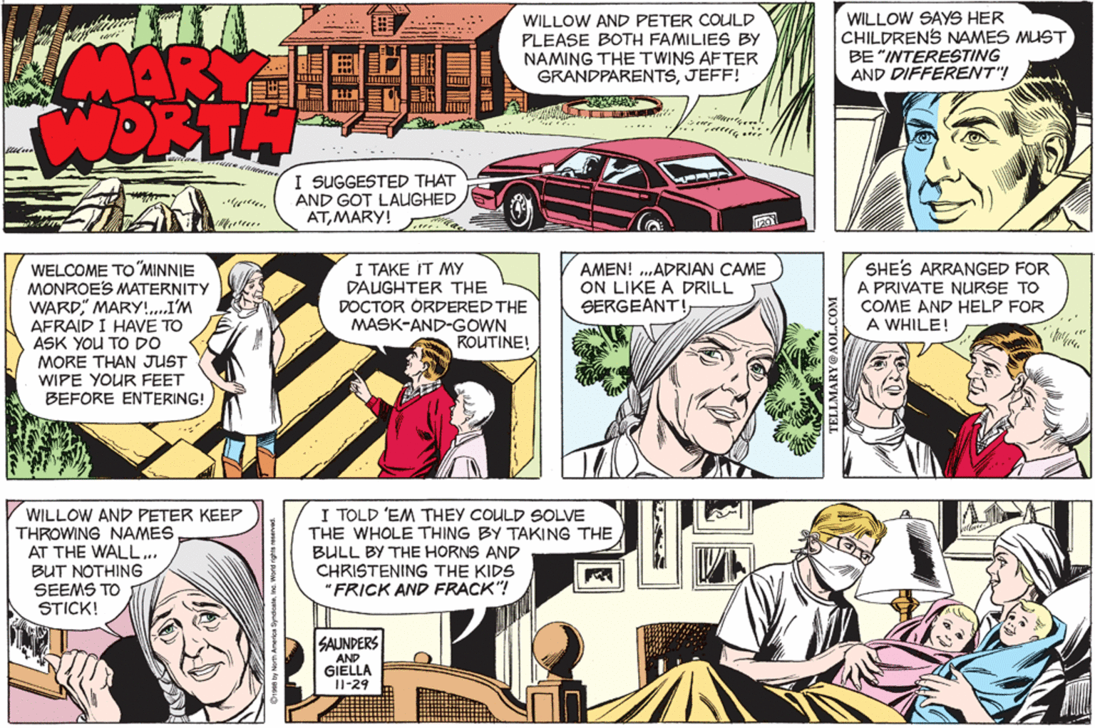 Mary Worth Comic Strip 1998-11-29 | Comics Kingdom