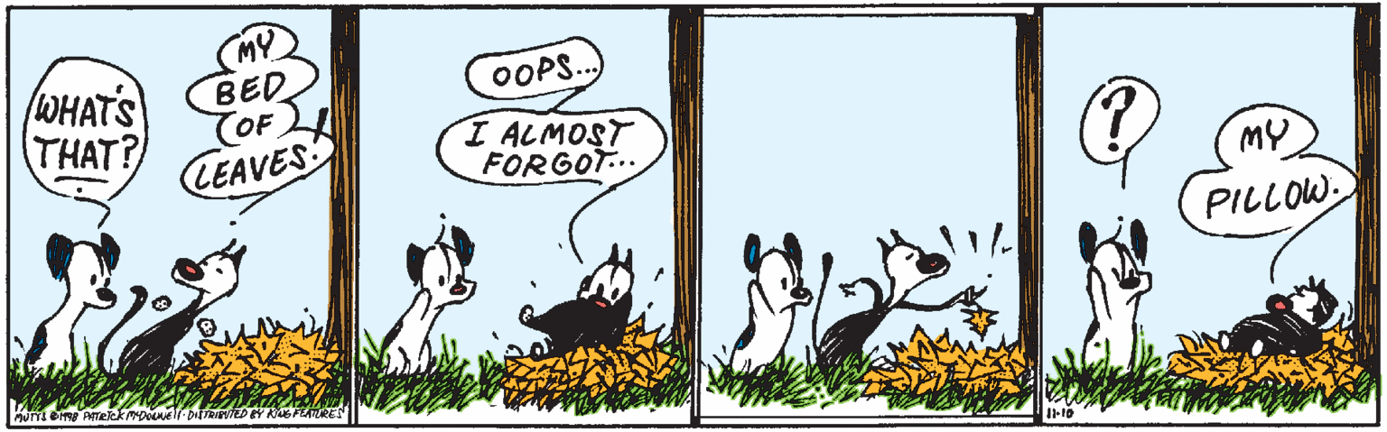 Mutts Comic Strip 1998-11-10 | Comics Kingdom