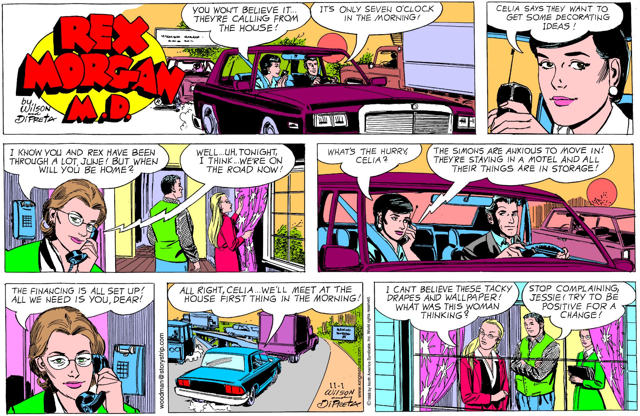 Rex Morgan M.D. Comic Strip 1998-11-01 | Comics Kingdom