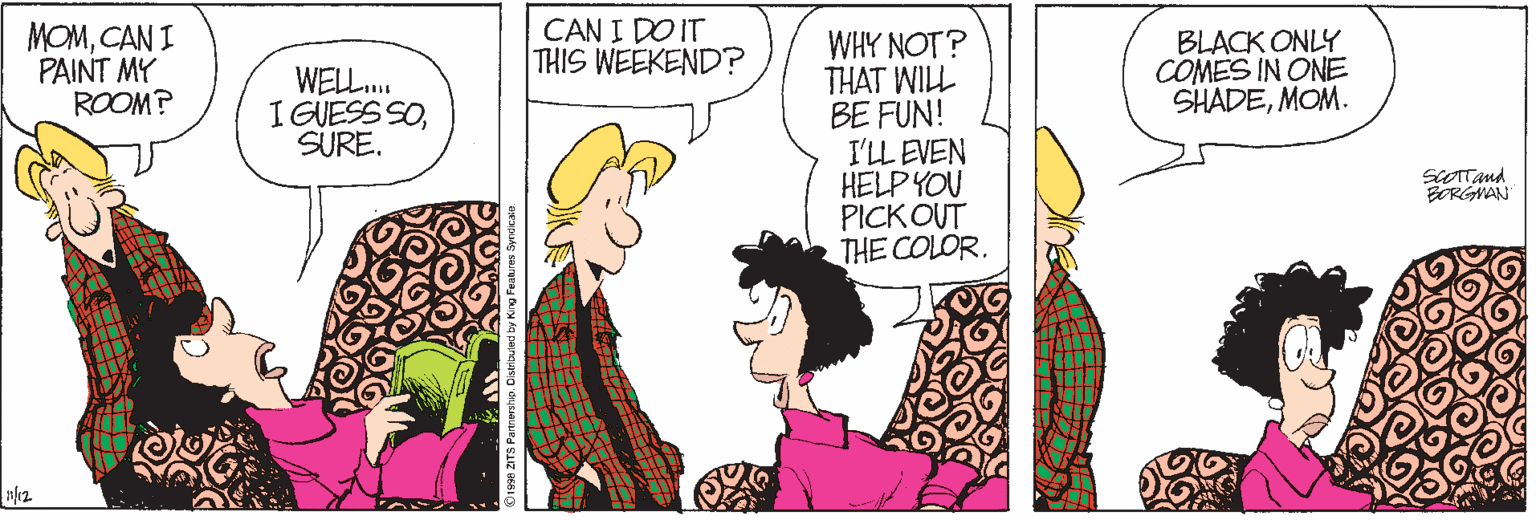 Zits Comic Strip 1998-11-12 | Comics Kingdom