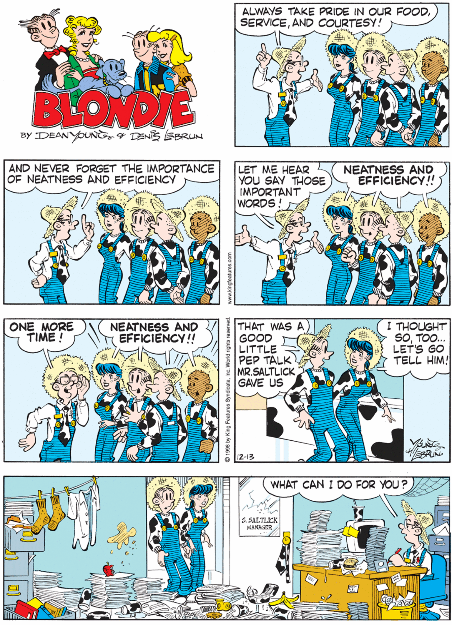 Blondie Comic Strip 1998-12-13 | Comics Kingdom