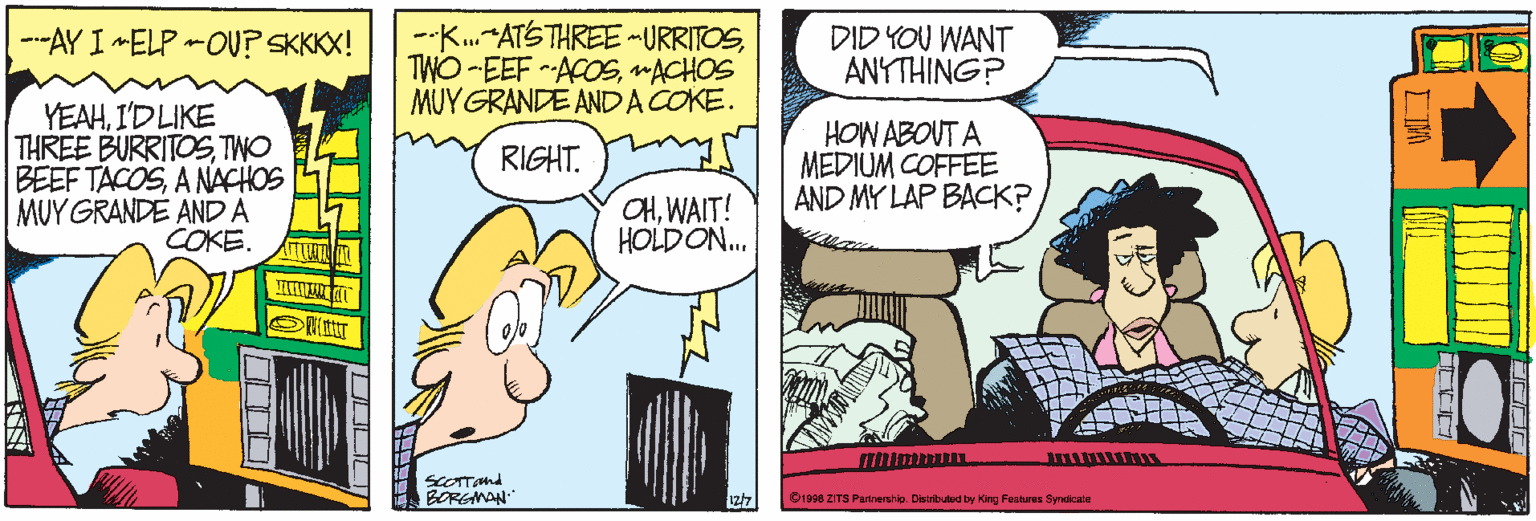 Zits Comic Strip 1998-12-07 | Comics Kingdom