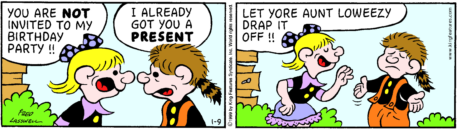 Barney Google And Snuffy Smith Comic Strip 1999-01-09 | Comics Kingdom