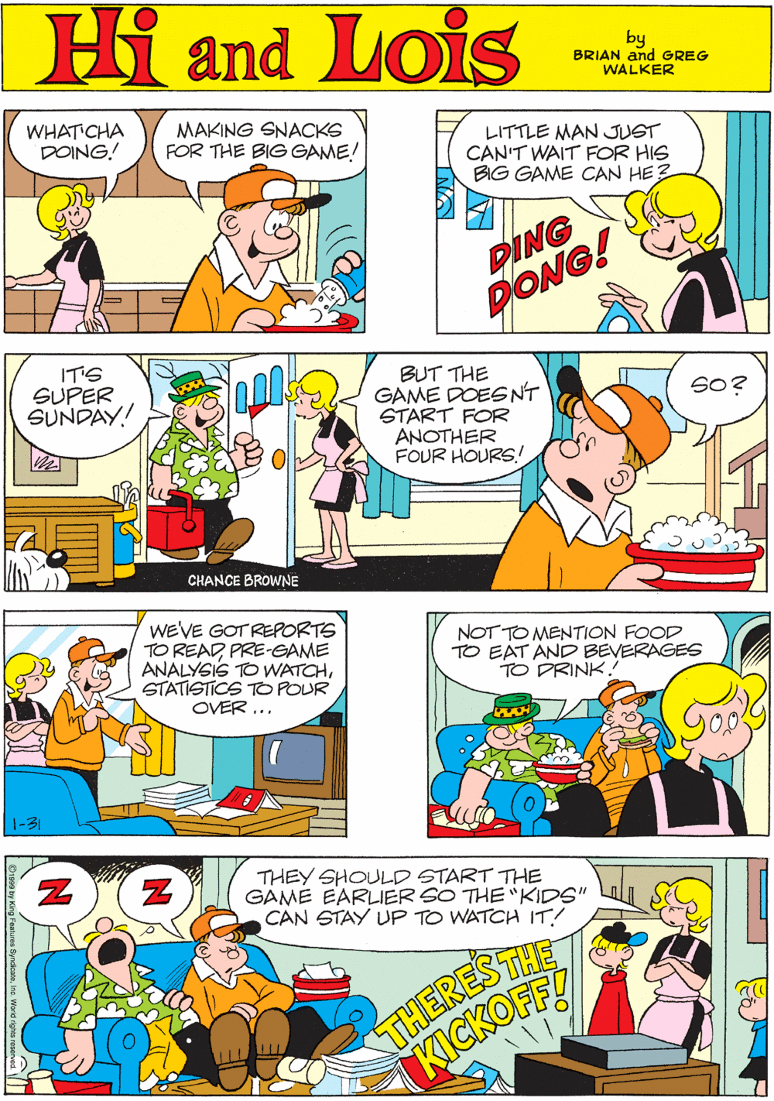 Hi and Lois Comic Strip 1999-01-31 | Comics Kingdom