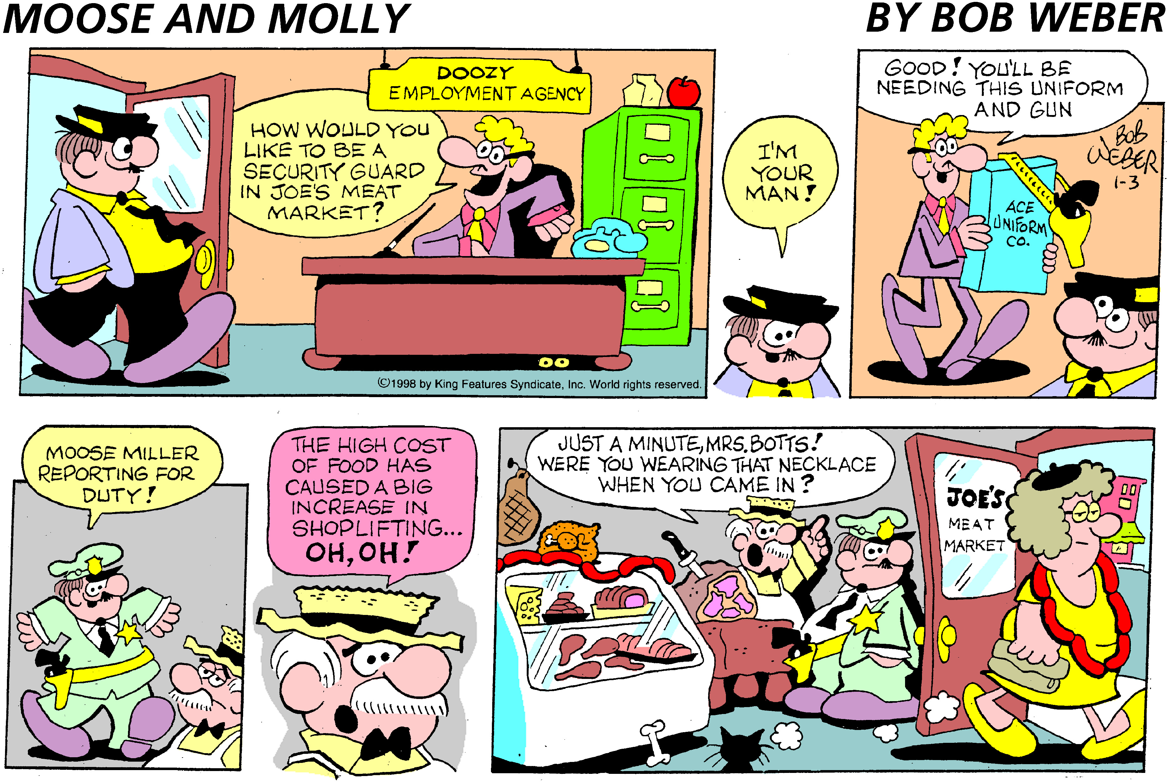 Moose And Molly Comic Strip 1999-01-03 | Comics Kingdom
