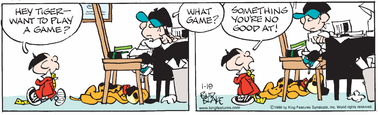 Tiger Comic Strip 1999-01-19 | Comics Kingdom