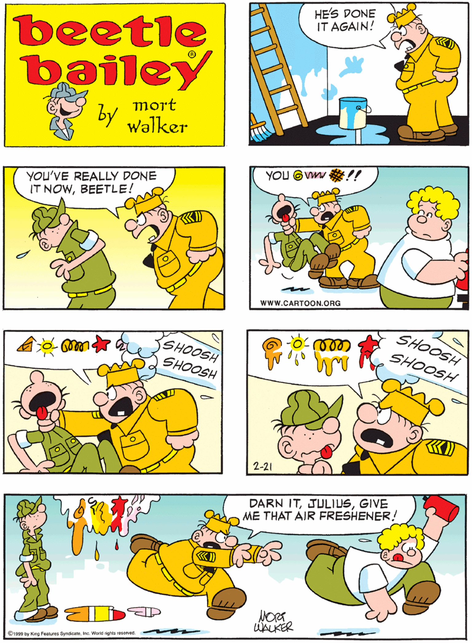 Beetle Bailey Comic Strip 1999-02-21 | Comics Kingdom