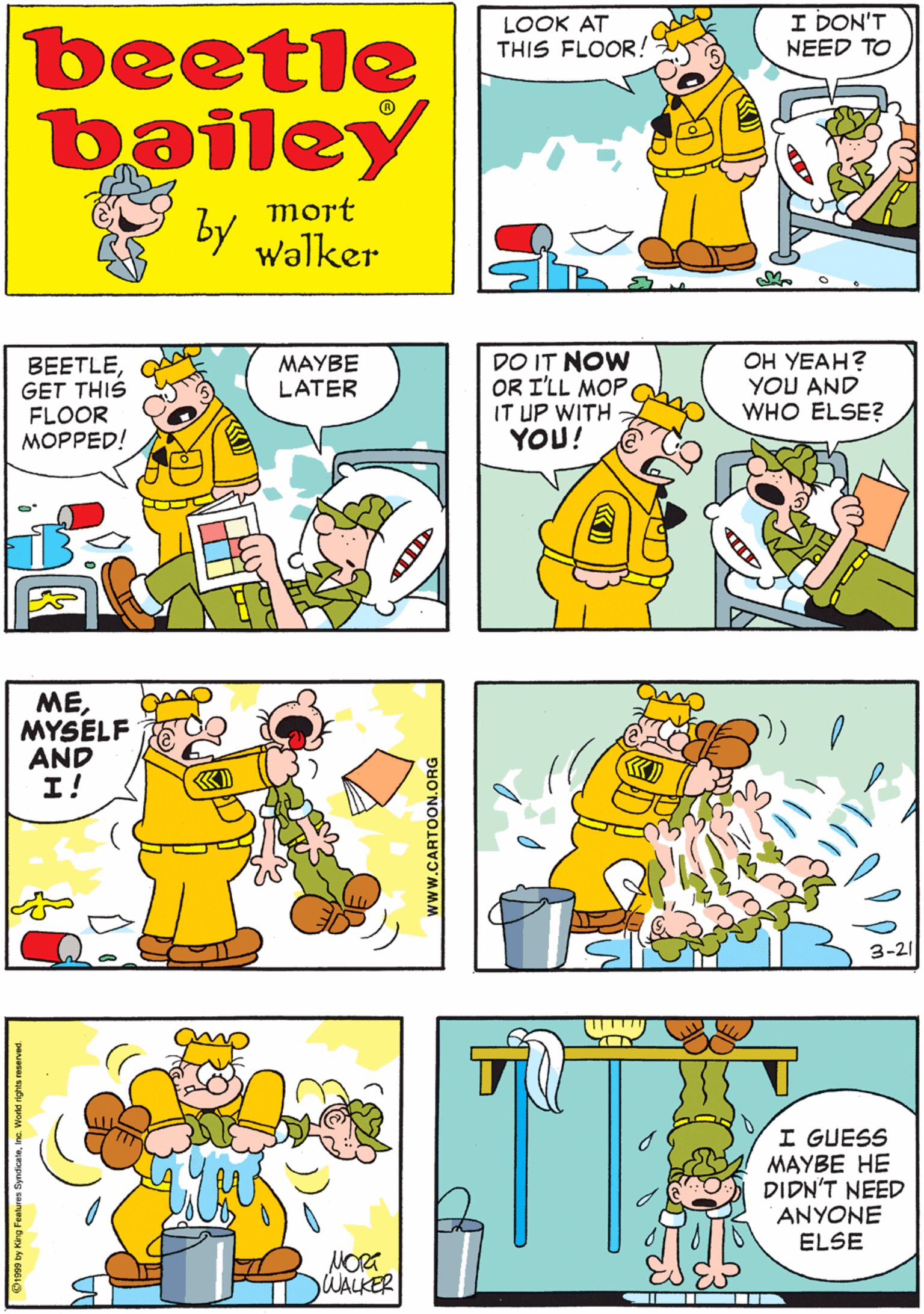 Beetle Bailey Comic Strip 1999-03-21 | Comics Kingdom