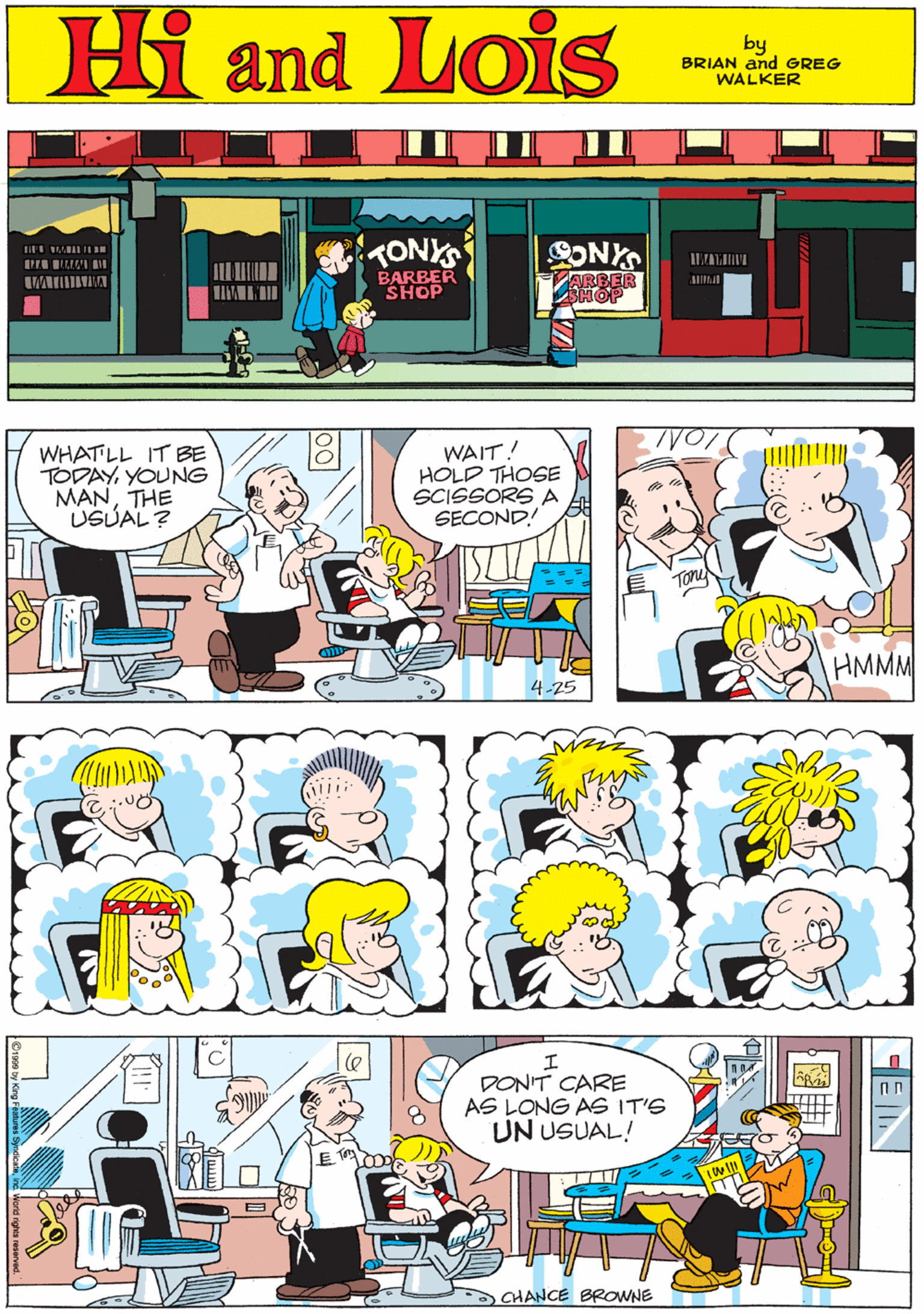Hi and Lois Comic Strip 1999-04-25 | Comics Kingdom
