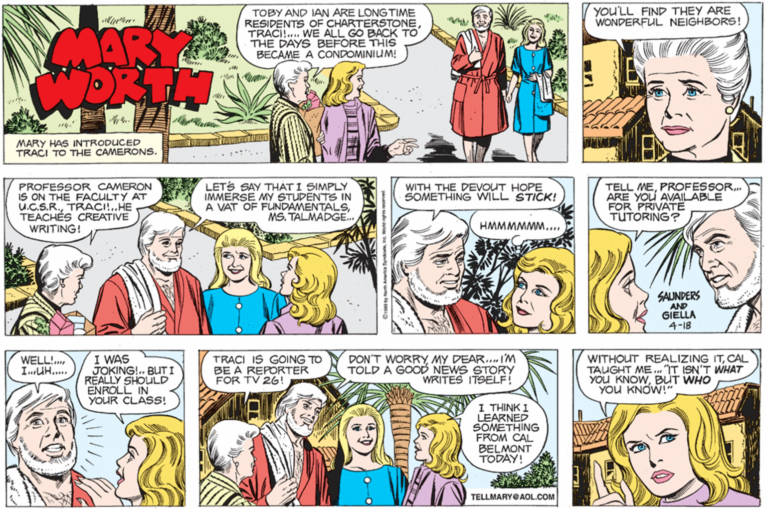 Mary Worth Comic Strip 1999-04-18 | Comics Kingdom