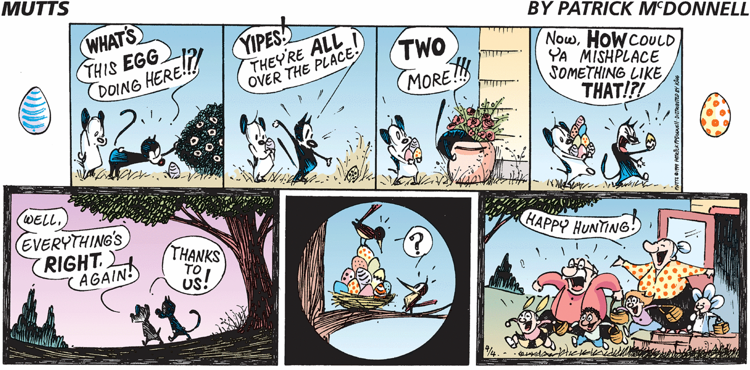Mutts Comic Strip 1999-04-04 | Comics Kingdom