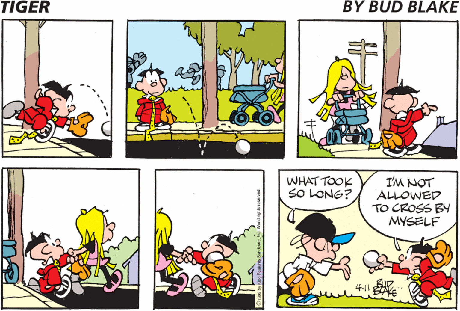 Tiger Comic Strip 1999-04-11 | Comics Kingdom