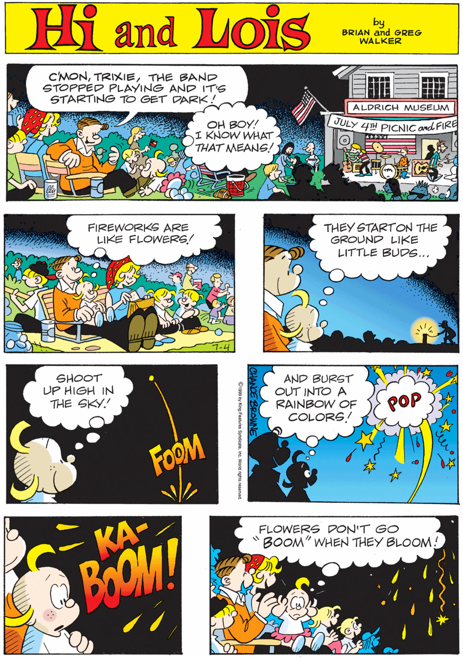 Hi and Lois Comic Strip 1999-07-04 | Comics Kingdom