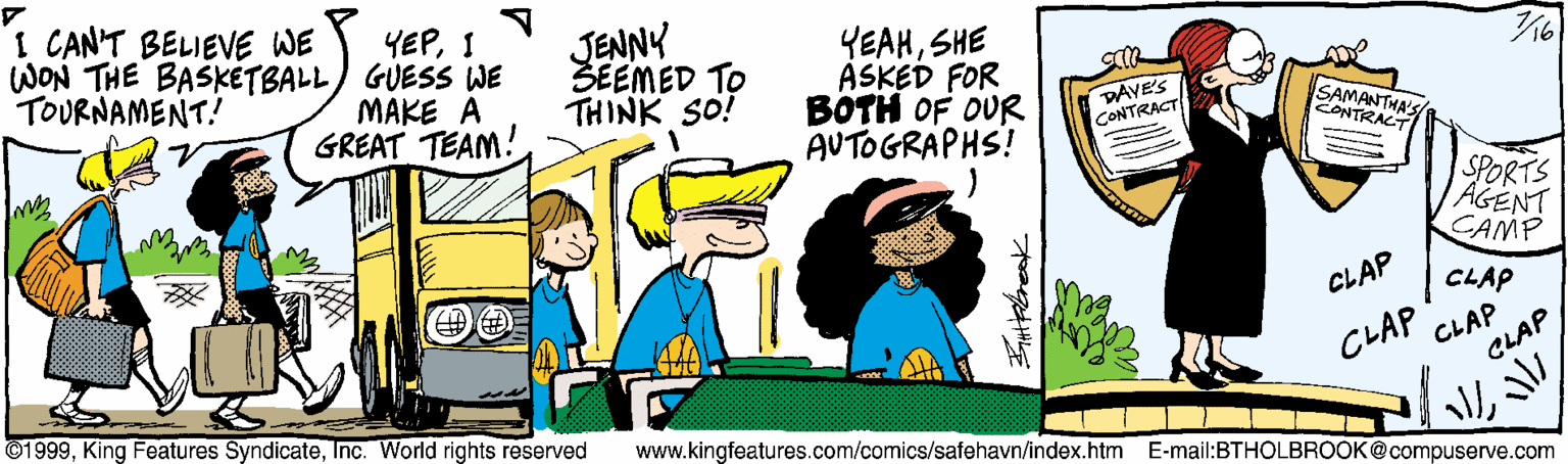 Safe Havens Comic Strip 1999-07-16 | Comics Kingdom