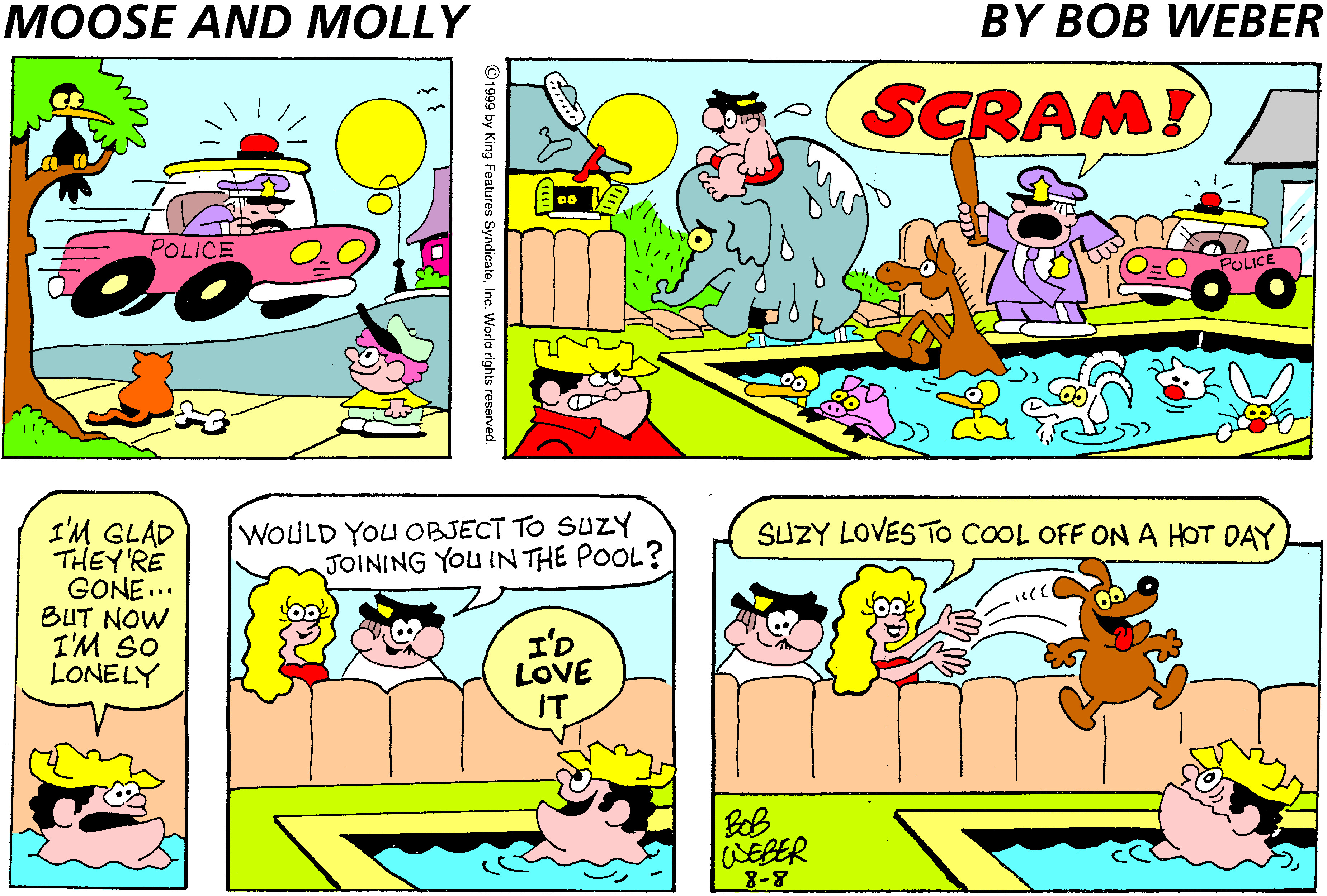 Moose And Molly Comic Strip 1999-08-08 | Comics Kingdom