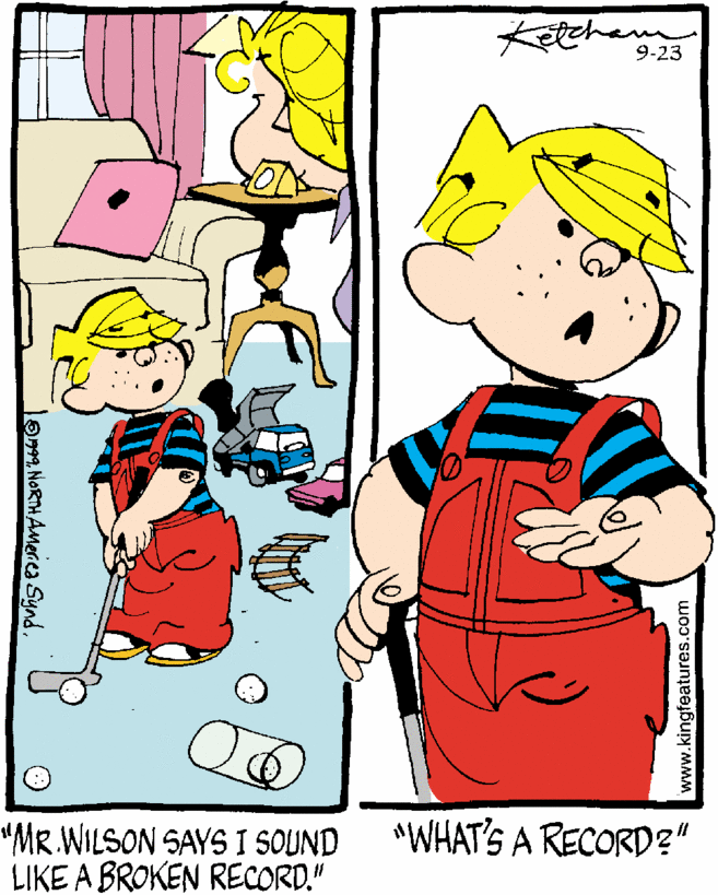 Dennis The Menace Comic Strip 1999-09-23 | Comics Kingdom