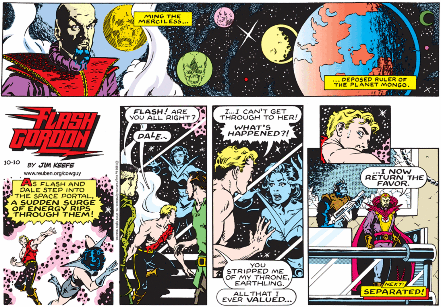 Flash Gordon Comic Strip 1999-10-10 | Comics Kingdom