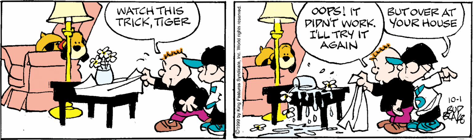Tiger Comic Strip 1999-10-01 | Comics Kingdom