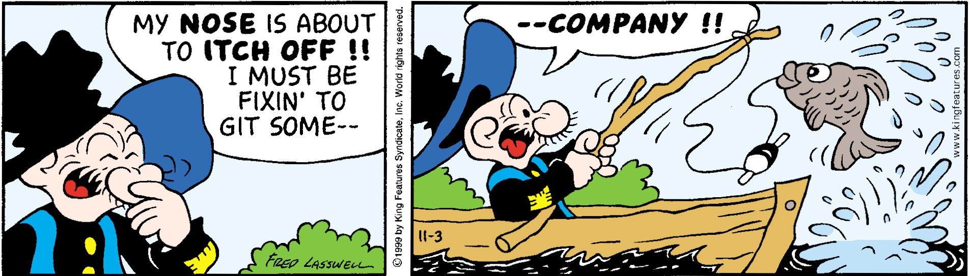 Barney Google And Snuffy Smith Comic Strip 1999-11-03 | Comics Kingdom