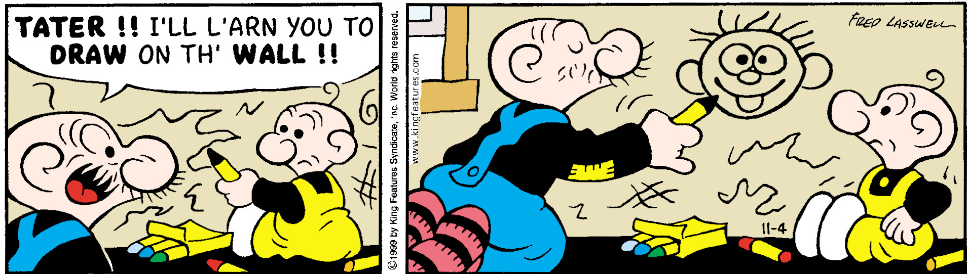Barney Google And Snuffy Smith Comic Strip 1999-11-04 | Comics Kingdom