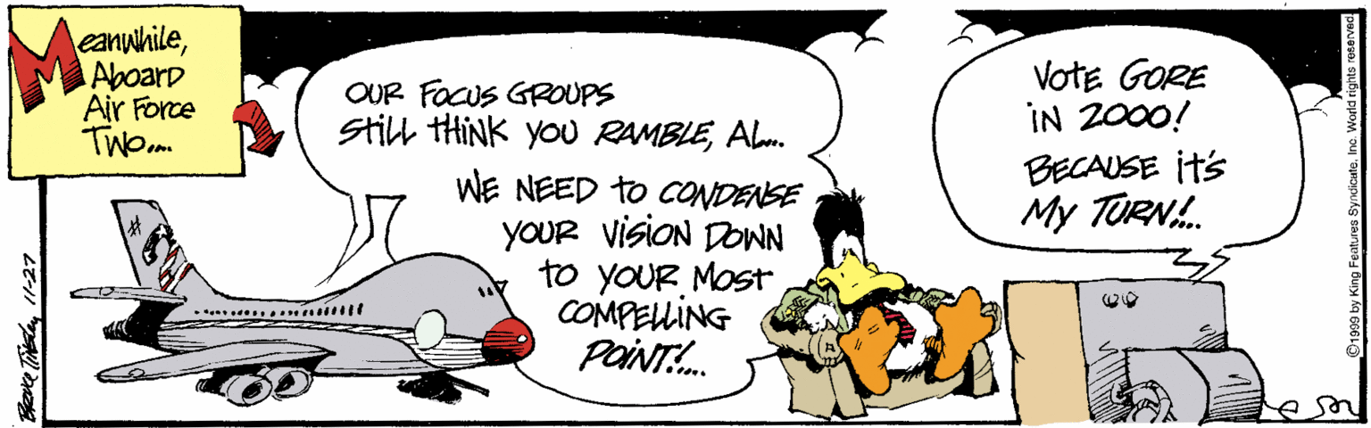 Mallard Fillmore Comic Strip 1999-11-27 | Comics Kingdom