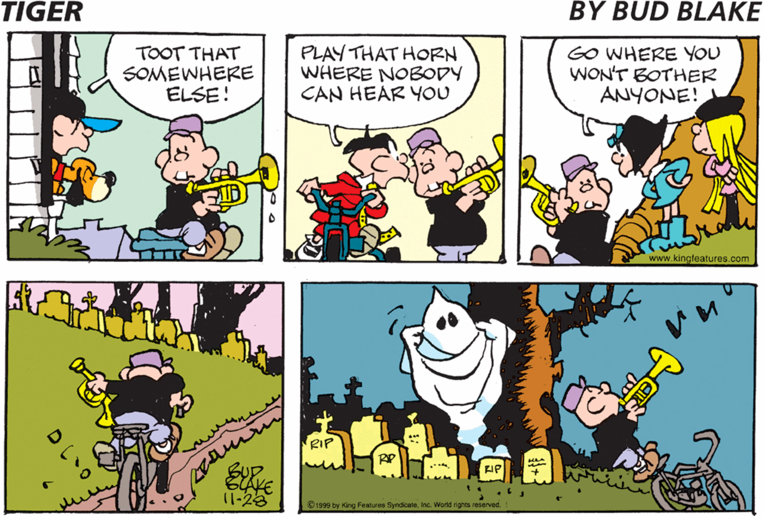 Tiger Comic Strip 1999-11-28 | Comics Kingdom