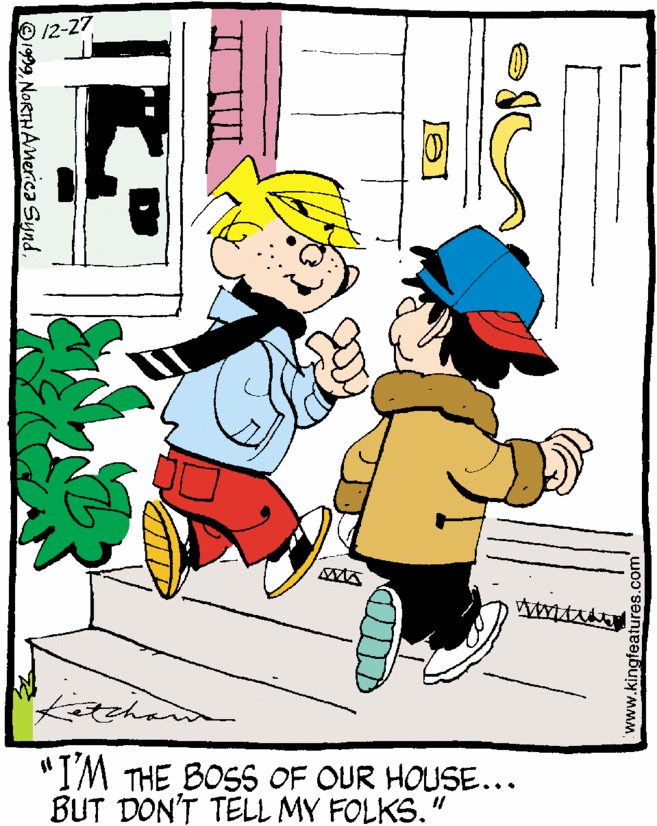 Dennis The Menace Comic Strip 1999-12-27 | Comics Kingdom