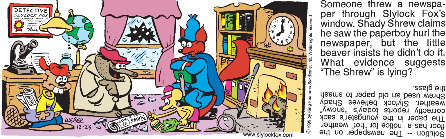 Slylock Fox Comic Strip 1999-12-23 | Comics Kingdom