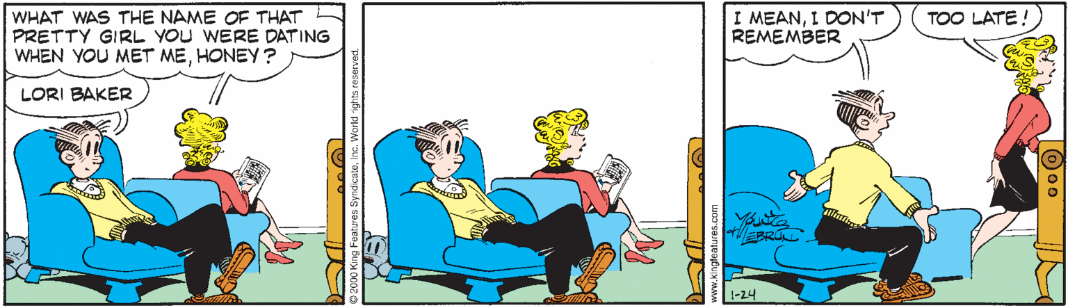 Blondie Comic Strip 2000-01-24 | Comics Kingdom