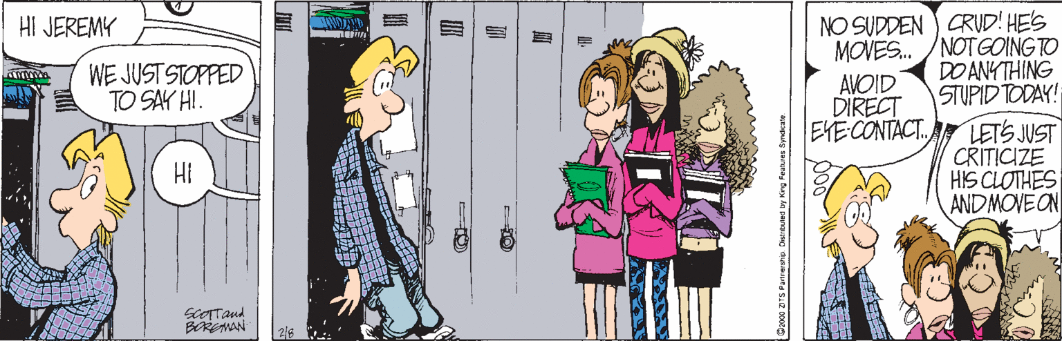 Zits Comic Strip 2000-02-08 | Comics Kingdom