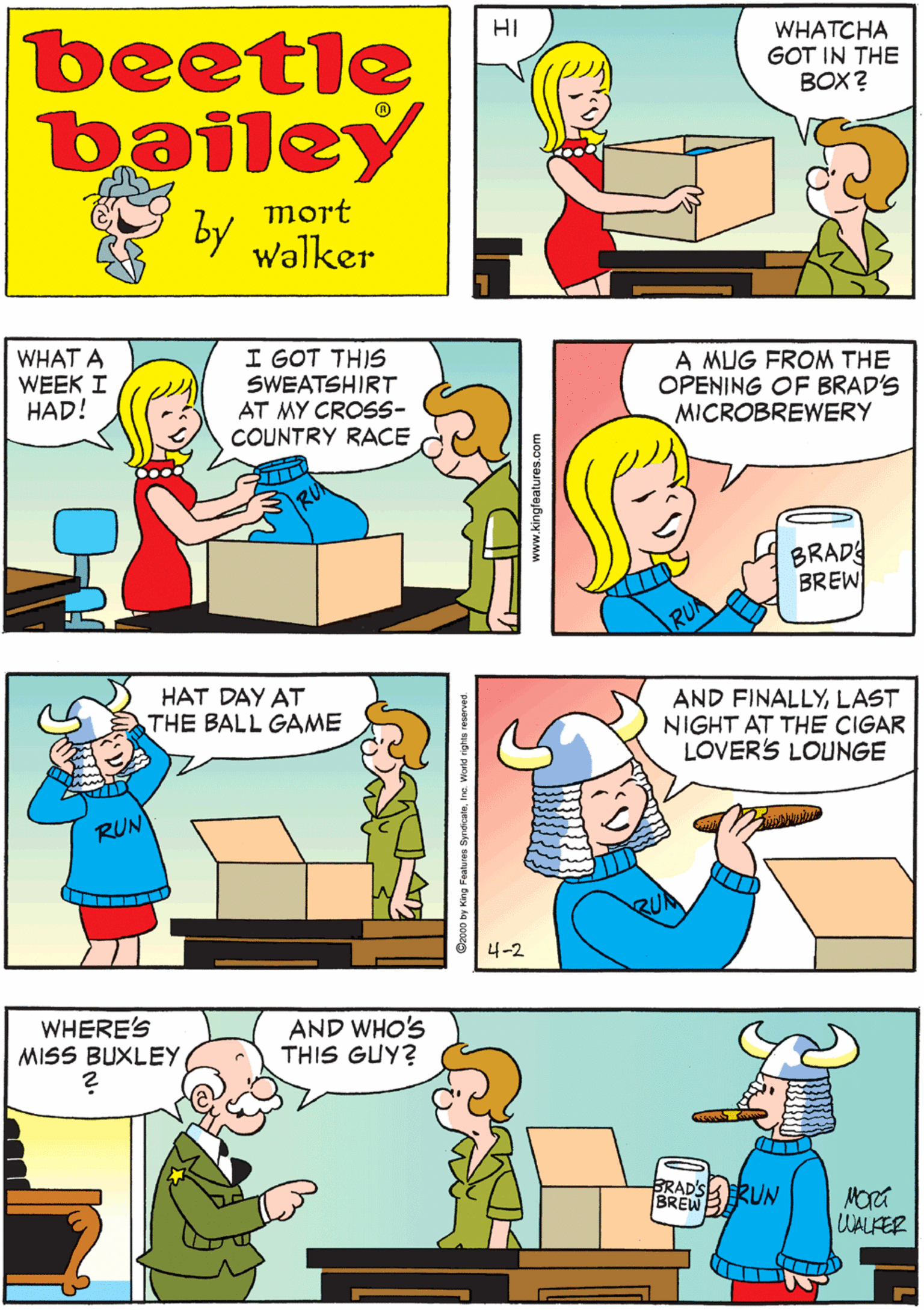 Beetle Bailey Comic Strip 2000-04-02 | Comics Kingdom