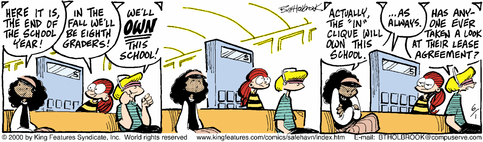 Safe Havens Comic Strip 2000-06-01 | Comics Kingdom
