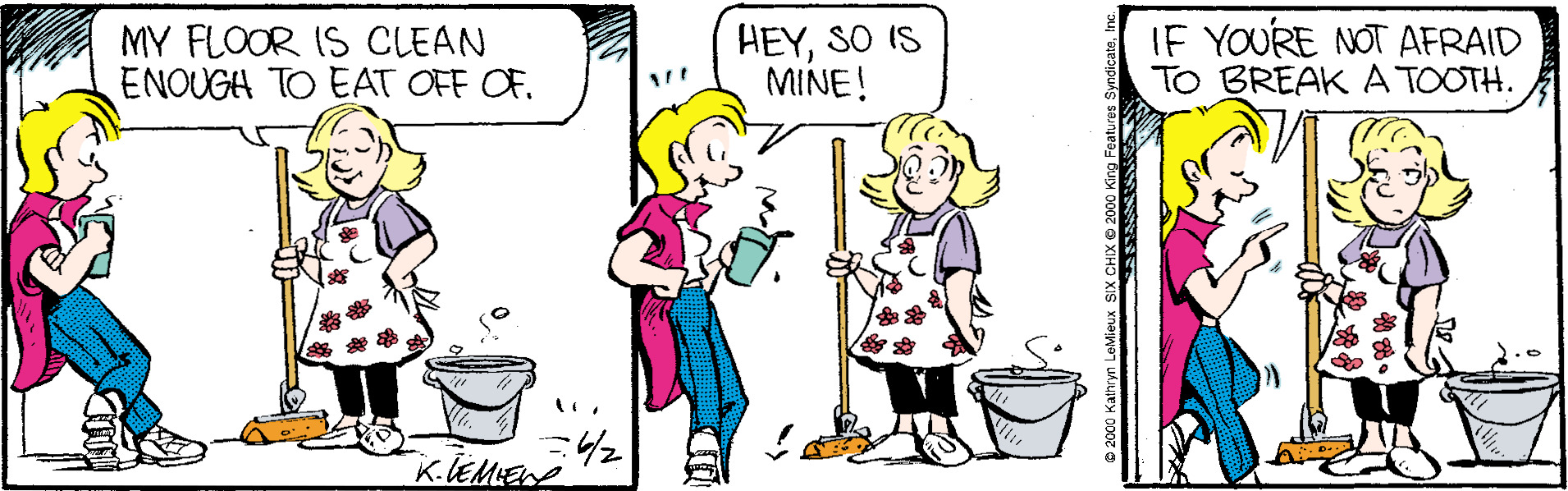 Six Chix Comic Strip 2000-06-02 | Comics Kingdom