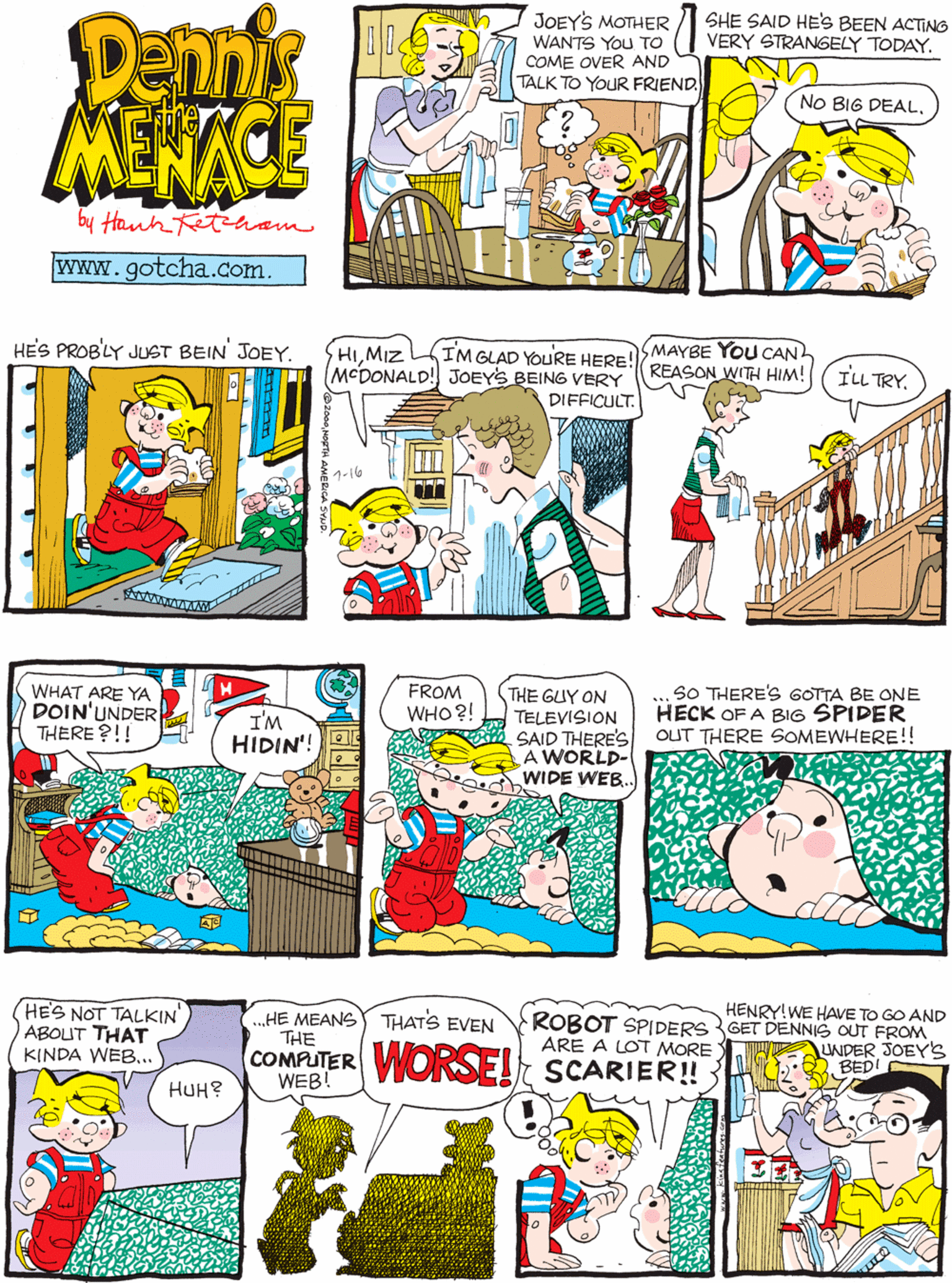Dennis The Menace Comic Strip 2000-07-16 | Comics Kingdom