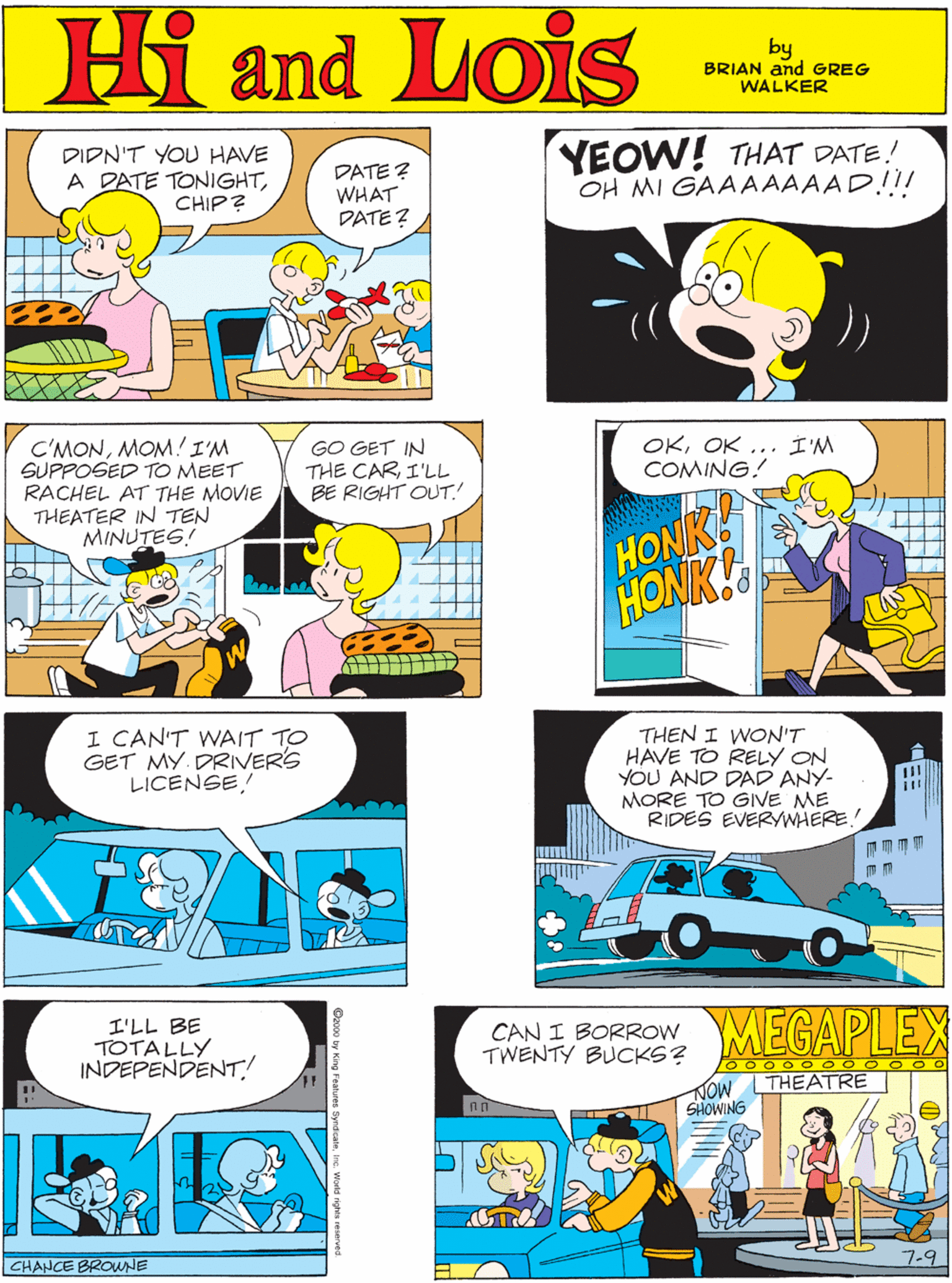 Hi and Lois Comic Strip 2000-07-09 | Comics Kingdom