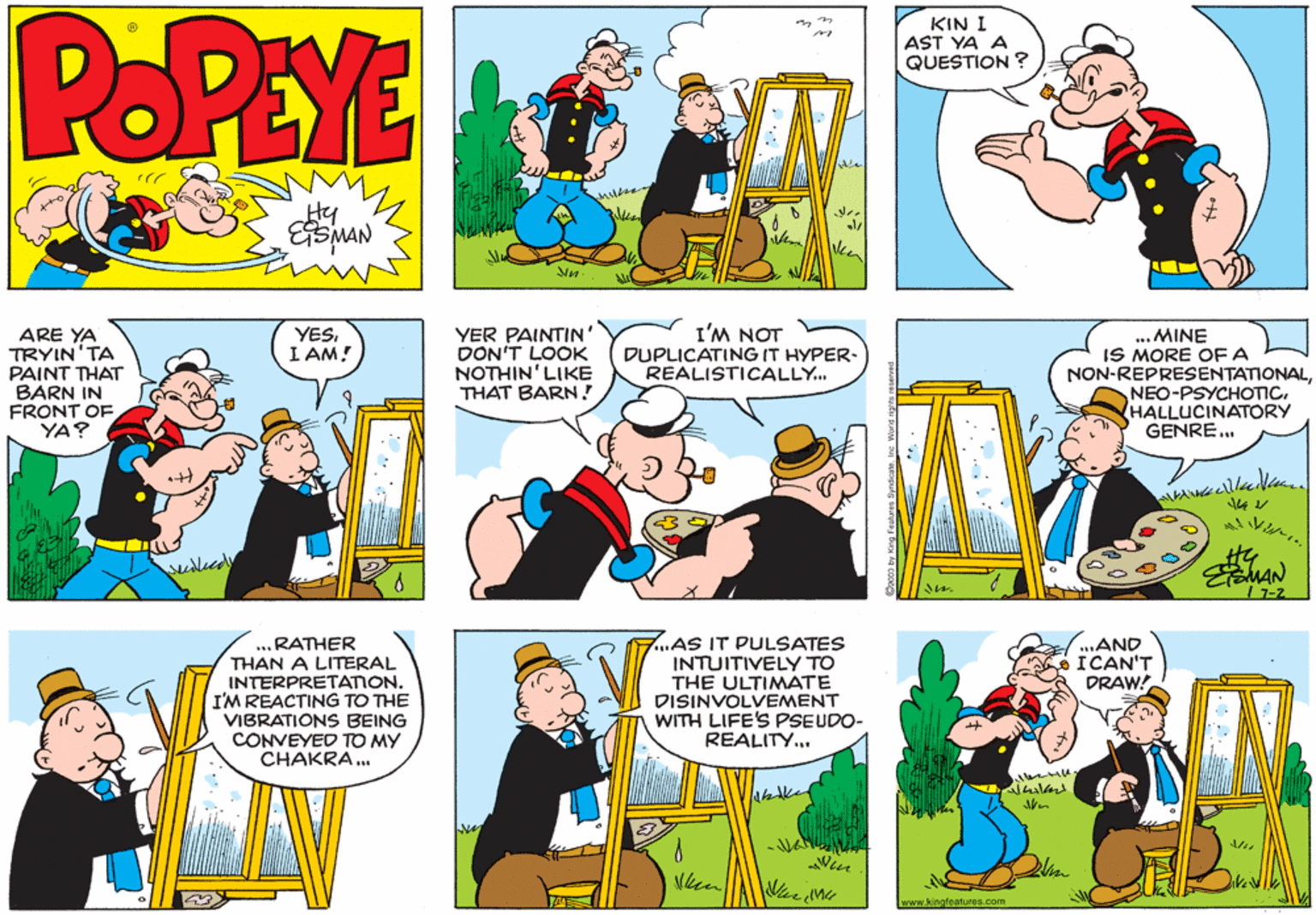 Popeye Comic Strip 2000-07-02 | Comics Kingdom