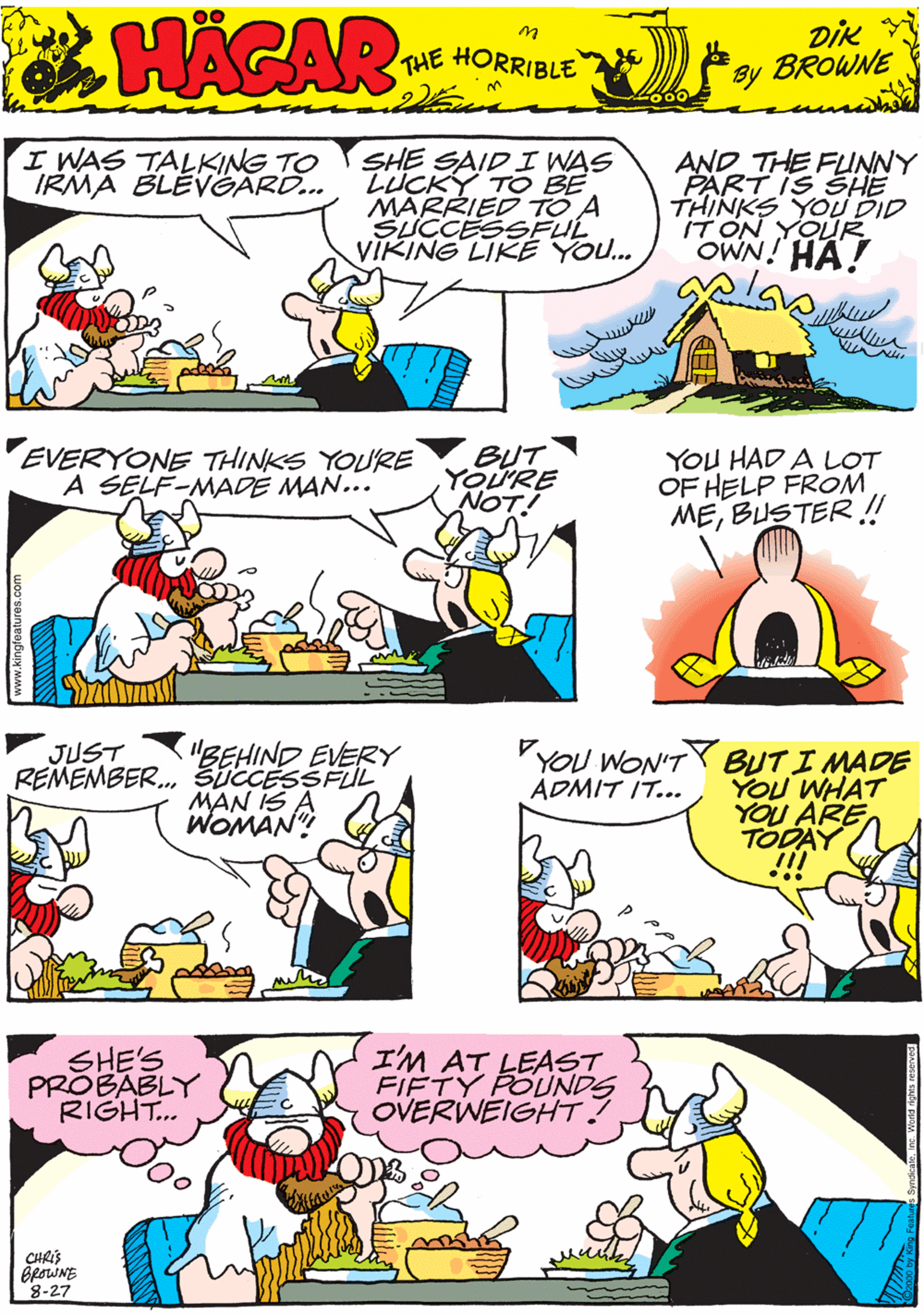 Hagar The Horrible Comic Strip 2000-08-27 | Comics Kingdom