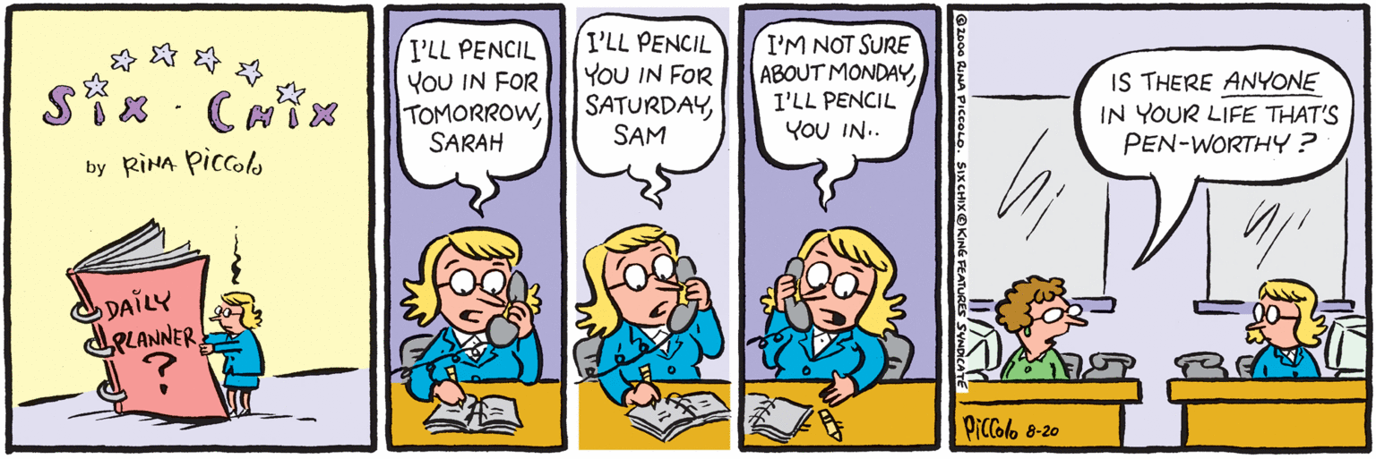 Six Chix Comic Strip 2000-08-20 | Comics Kingdom