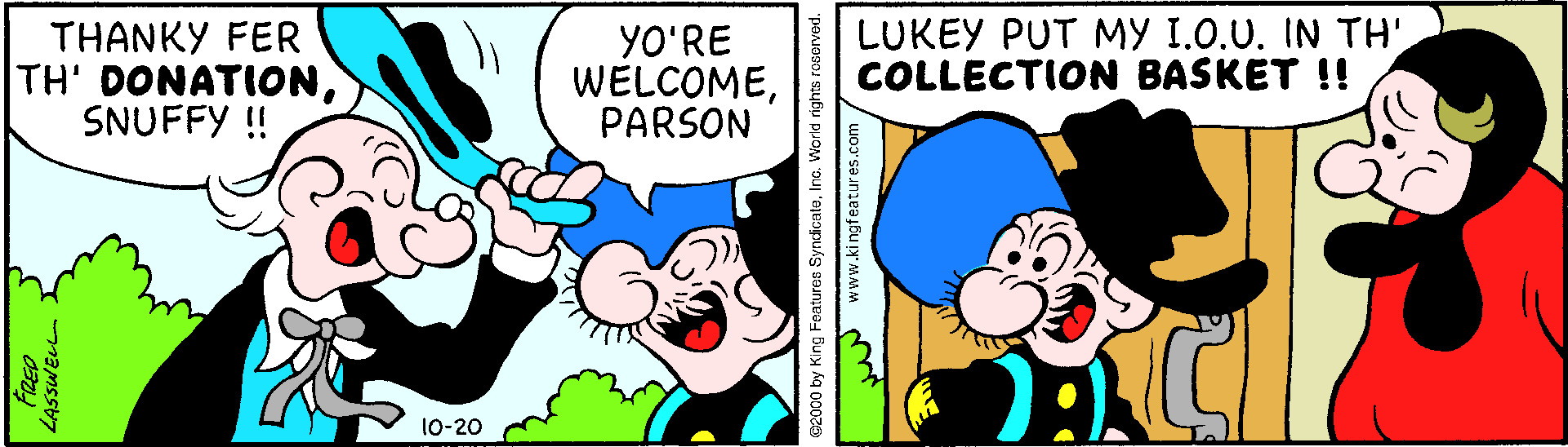 Barney Google And Snuffy Smith Comic Strip 2000-10-20 | Comics Kingdom