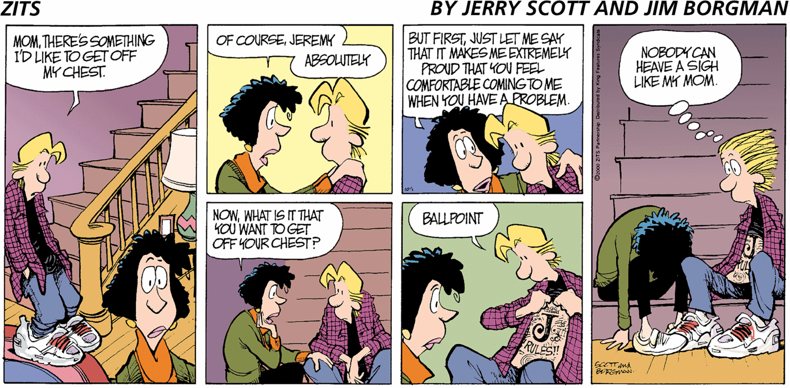 Zits Comic Strip 2000-10-01 | Comics Kingdom
