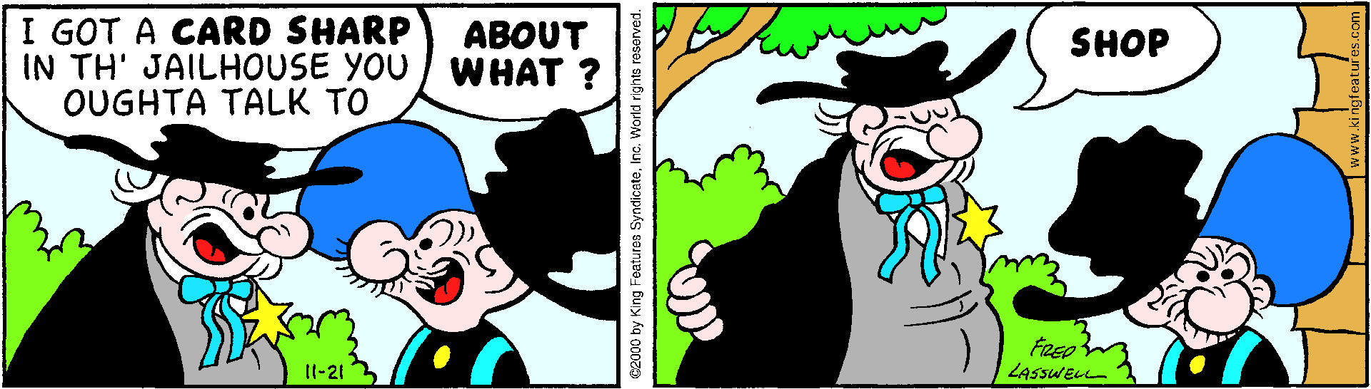 Barney Google And Snuffy Smith Comic Strip 2000-11-21 | Comics Kingdom
