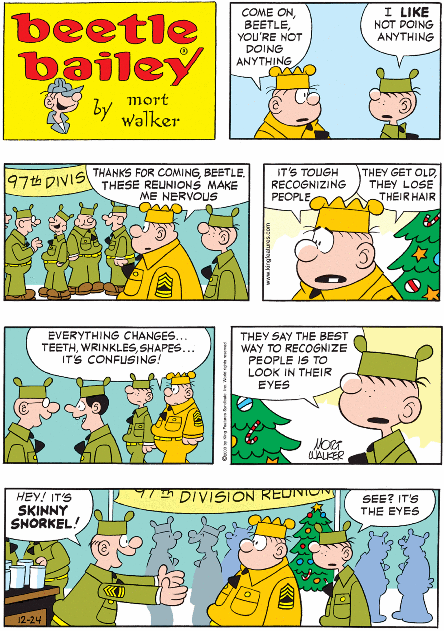 Beetle Bailey Comic Strip 2000-12-24 | Comics Kingdom