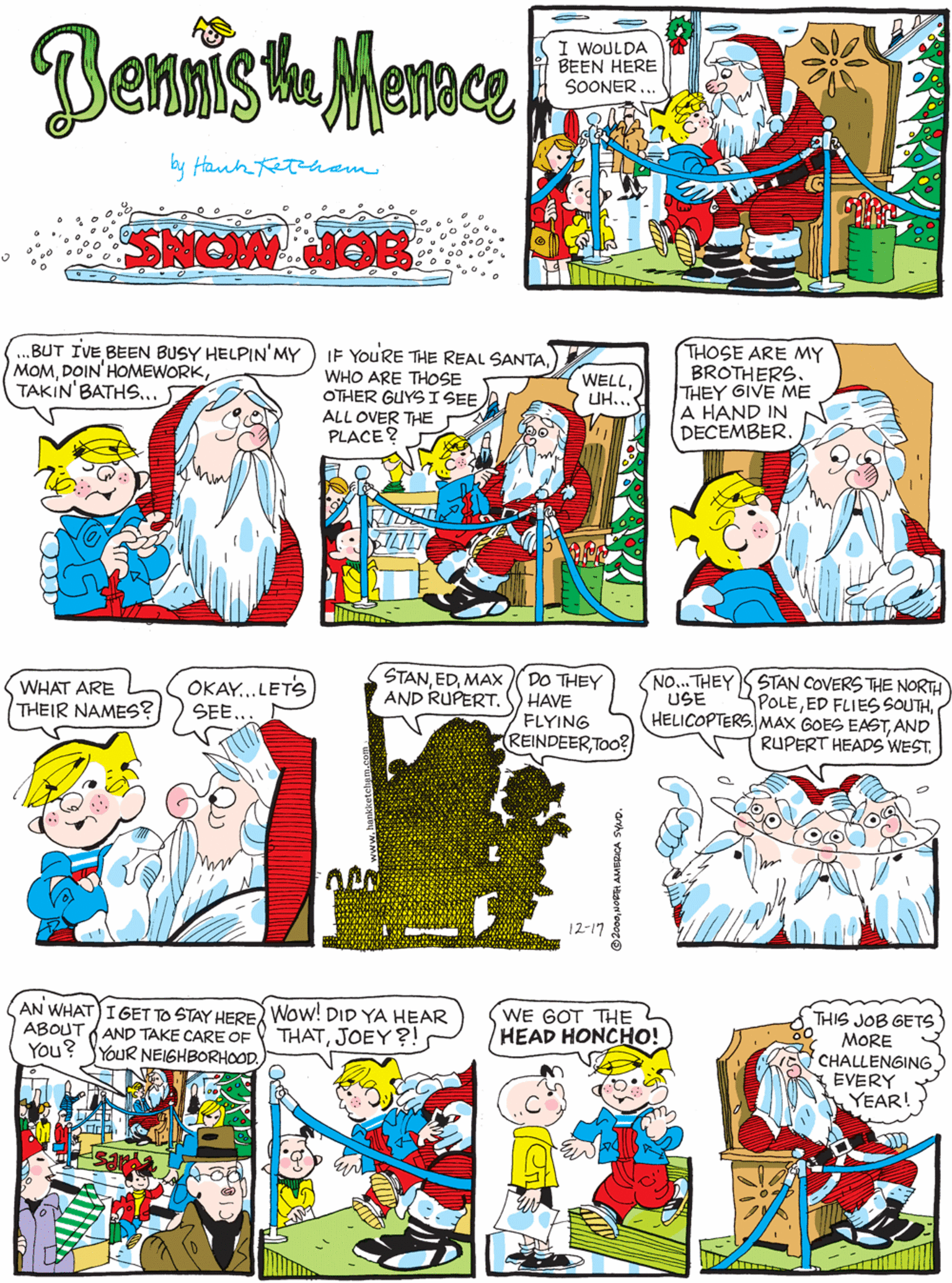 Dennis The Menace Comic Strip 2000-12-17 | Comics Kingdom