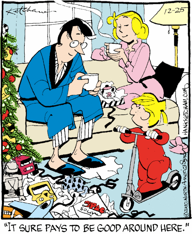 Dennis The Menace Comic Strip 2000-12-25 | Comics Kingdom