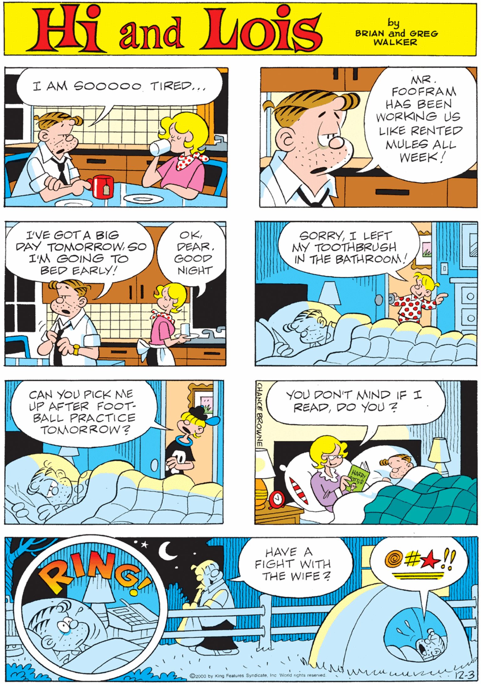 Hi and Lois Comic Strip 2000-12-03 | Comics Kingdom