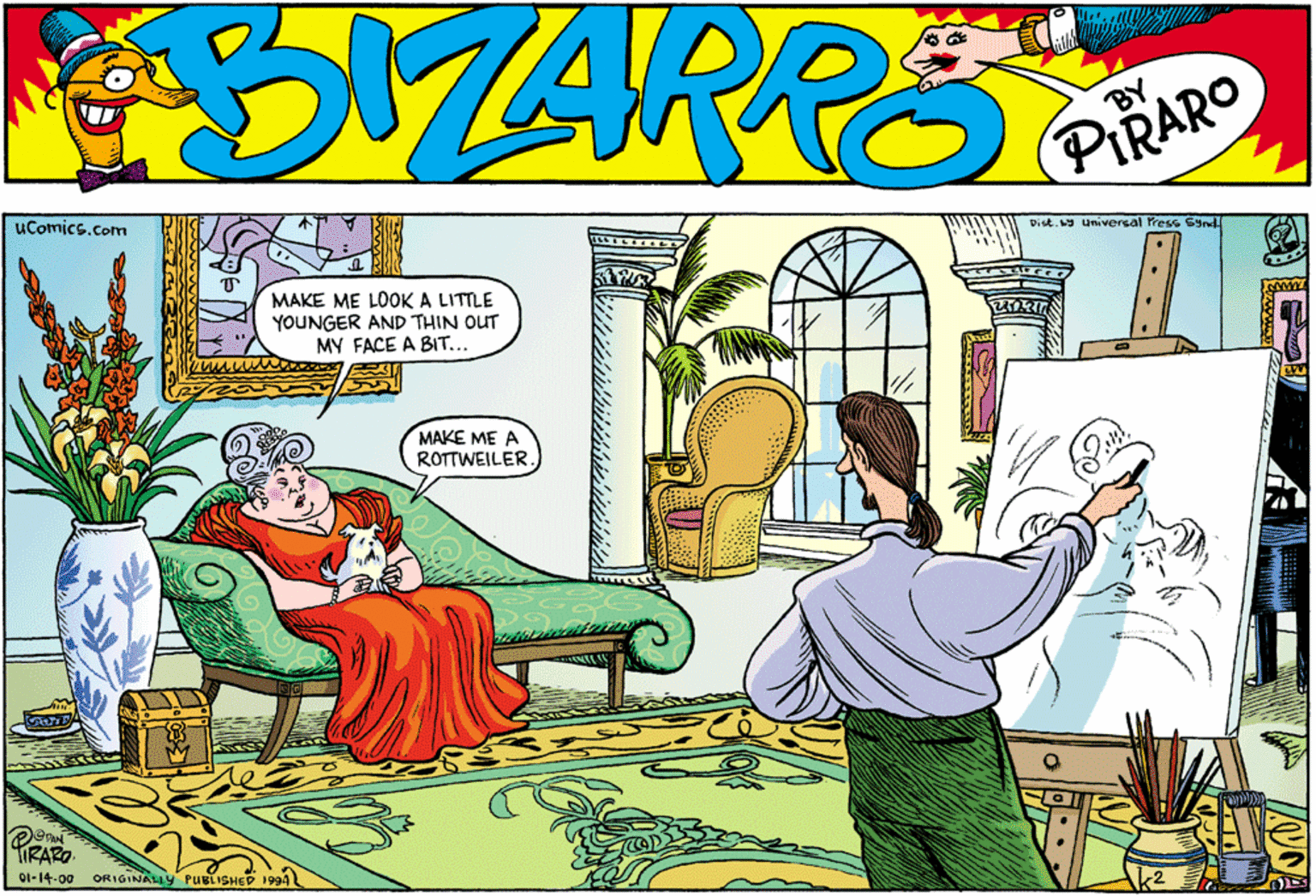 Bizarro Comic Strip 2001-01-14 | Comics Kingdom