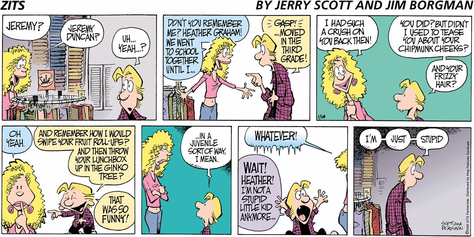 Zits Comic Strip 2001-01-14 | Comics Kingdom