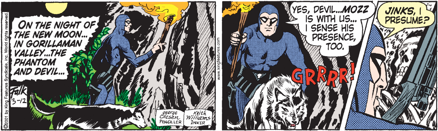 The Phantom Comic Strip 2001-03-12 | Comics Kingdom